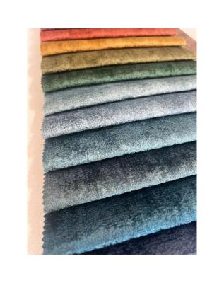 China Blue Embossed Polyester Fabric Velvet Upholstery Fabric For Sofa for sale