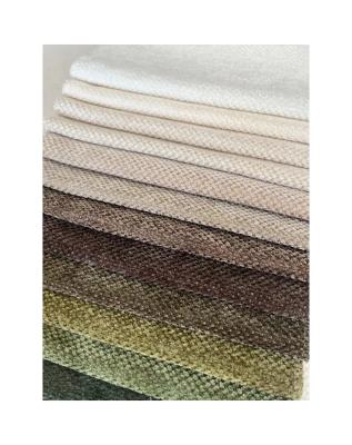 China 380gsm Chenille Sofa Fabric Double Faced With Knitted Technics for sale