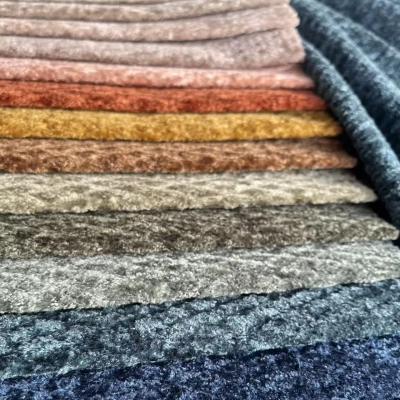 China Durable Comfortable Embossed Jacquard Fabric Waterproof Knit Fabric Sofa Fabric Factory for sale