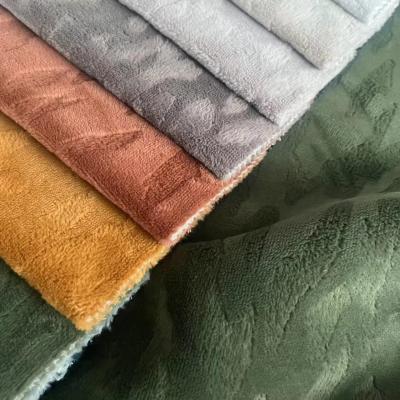 China Luxury Velvet Sofa Fabric Plush Velvet Fabric Waterproof For Furniture for sale