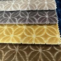 China 100% PL Jacquard Velvet Sofa Fabric Printed For Home Decoration for sale