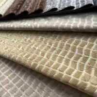 China Glue Embossed Knitted Velvet Fabric Polyester Woven Fabrics Multi Colors Sofa Fabric Factory for sale