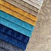China Breathable Knitted Velvet Sofa Fabric Colorful For Decoration Sofa Fabric Factory for sale