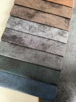 China 100% Polyester Leather Sofa Fabric Water Resistant Soft Leather Material for sale