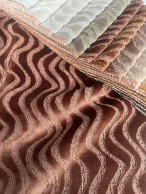 China 100%PL Jacquard Velvet Sofa Fabric 460gsm 142CM Width for sale