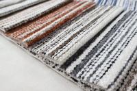 China High Quality New Plain 100% Polyester Jacquard Stripe Blended Woven Chenille Sofa & sofa fabric Home Textile for sale