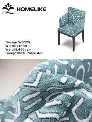 China Two-tone Curved Graffiti Texture Woven Jacquard Chenille For Sofa  for sale