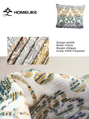 China Palace Style Gradient Jacquard Fabric With Gold Thread For Sofa Cover for sale
