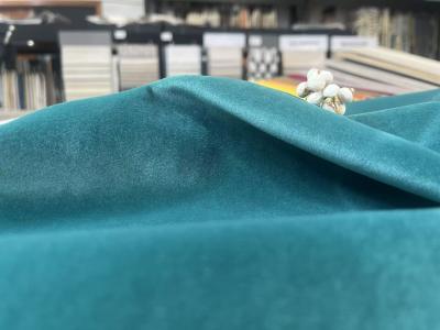 China 410gsm High Quality Of Plain Velvet Sofa Fabric For Furniture Soft velvet  Fabric Multi-color For Pillow for sale