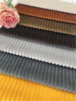 China 100%Polyester corduroy sofa fabric strip new knitted velvet hometextile fabric for sofa for sale