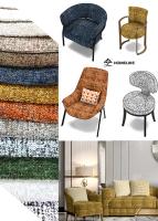 China Two-tone Blended Woven Chenille With Eco-friendly Coating For Home Textile for sale
