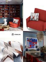 China 100% Polyester Geometric Diamond Woven Jacquard Fabric For Home Textile for sale