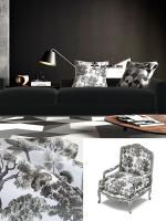 China 100% Polyester European classic tree pattern Woven Jacquard Fabric for sale