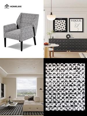 China 100% Polyester Chenille Classic Plaid Texture Fabric for Sofa for sale