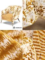 China 550gsm Liquid Gold Floral Jacquard Velvet - Home Textile Grade for sale