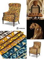 China Wild Leopard Geometric Jacquard Velvet Fabric For Sofa for sale