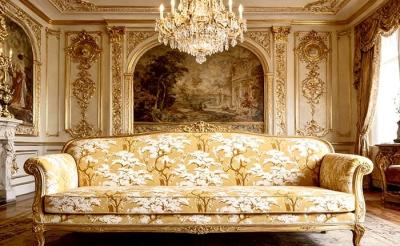 China Parisian-Inspired Artistic Tree Jacquard Velvet Fabric For Your Sofa for sale