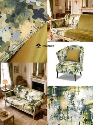 China Italian Renaissance-Inspired European Vintage Printed Velvet for Furniture for sale
