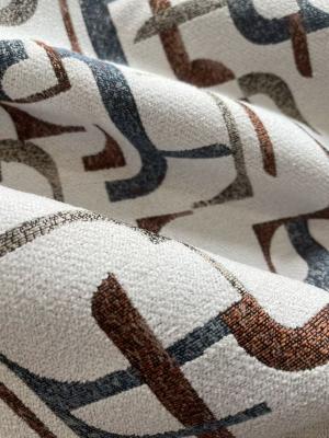 China 390GSM geometry woven jacquard sofa fabric for sale
