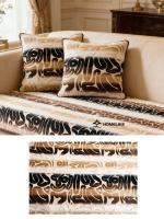 China Gradient Geometric Jacquard Velvet with Color Stripes---Homelike for sale