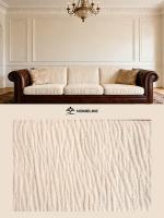 China Vertical Wavy Texture / Undulating Wave Texture Chenille Fabric For Sofa for sale