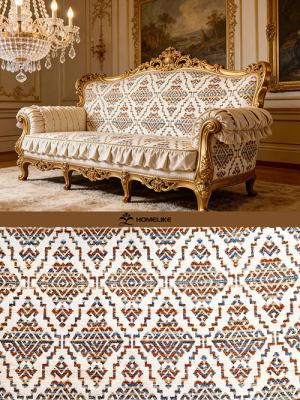 China Luxury Gold Thread Jacquard Chenille Fabric - European Palace Style for sale
