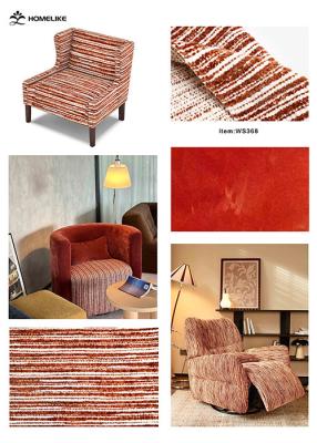 China 520gsm classic stripes Chenille Fabric for upholstery for sale