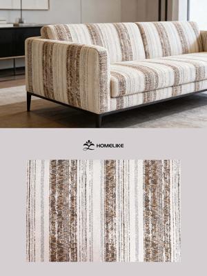 China Mid-Century Vintage Irregular Gradient Stripes Upholstery Fabric for sale
