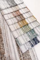 China Mid-Century Vintage Irregular Gradient Stripes Upholstery Fabric for sale