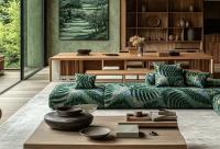 China Fern Secret Realm AB-Style Cut Velvet Jacquard Velvet For Sofa for sale