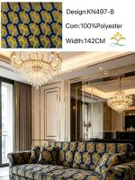 China 100%Poly Jacquard velvet fabric for sofa for sale