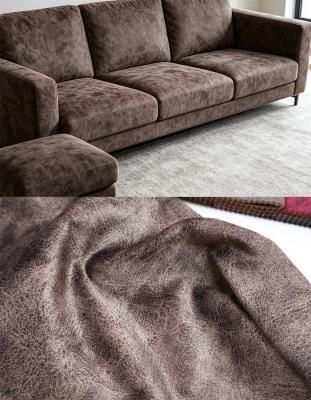 China Faux Leather Print Velvet Fabric For Upholstery for sale