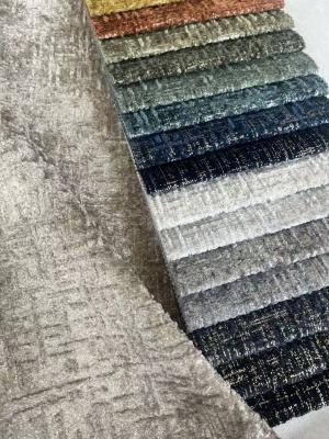 China 100%polyester golden bronzed sofa fabric for sale