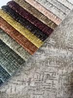 China 100%polyester golden bronzed sofa fabric for sale