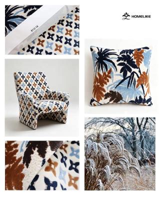 China 4-Color Jacquard Velvet AB Version Fabric For Upholstery for sale