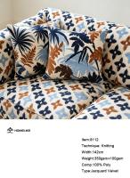 China 4-Color Jacquard Velvet AB Version Fabric For Upholstery for sale