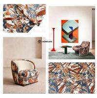 China Abstract Art Jacquard Velvet Fabric For Upholstery for sale