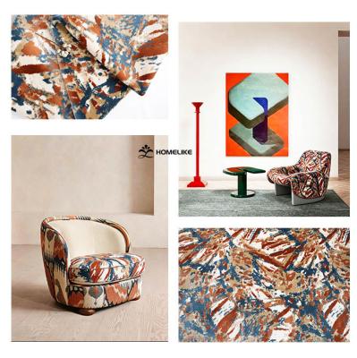 China Abstract Art Jacquard Velvet Fabric For Upholstery for sale