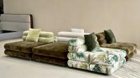 China Tropical Plant Jacquard Velvet Fabric For Sofa for sale