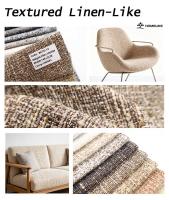 China 100%Polyester  Textured Linen like Fabric For Sofa for sale