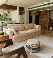 China 100%Polyester  Textured Linen like Fabric For Sofa for sale