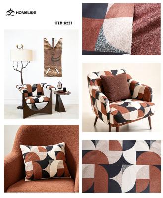 China Geometric Patterned Digital Print Velvet For Sofa for sale