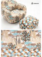 China Jacquard Velvet Upholstery Fabric------Jungle Secret Series for sale