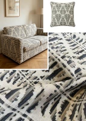 China 430GSM Fern leaf abstract Jacquard woven fabric for sofa for sale