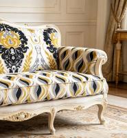 China European Damask Large Floral Jacquard Velvet Sofa Fabric for sale