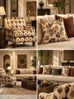 China Vintage Royal Jacquard Velvet – For luxury homes & hotel projects for sale