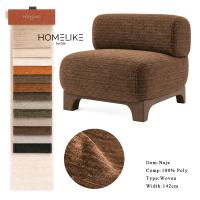 China Naja｜Speckled Horizontal‑Rib Chenille Upholstery Fabric for sale