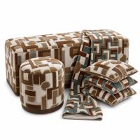 China Stretch Jacquard Velvet Sofa Fabric 450GSM 142CM Upholstery Roll for sale