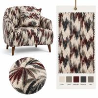 China Wholesale Jacquard Cut Velvet Upholstery Fabric  Velvet Fabric For Sofa Chair Home Textile for sale