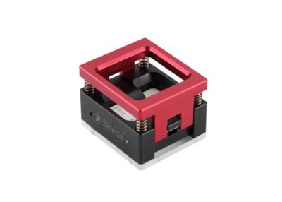 China Open Top Programming IC Test Socket High Temperature 130°C for BGA QFN CSP Packages with 30K-50K Insertion Cycles for sale